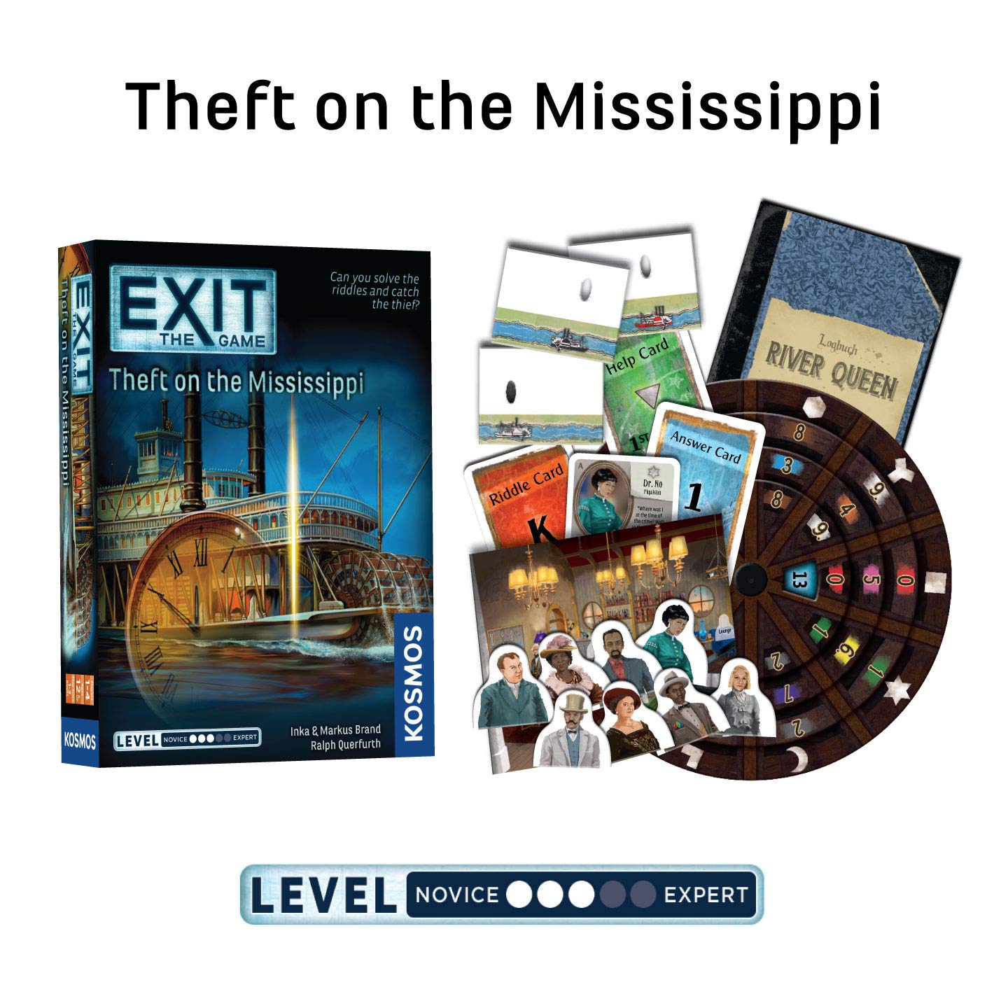 EXIT: The Game 4-Pack Escape Room Bundle | Season 4 | Theft on the Mississippi | Stormy Flight | Cemetery of the Knight | Enchanted Forest | Family-Friendly, Cooperative Game | 1 to 4 Players