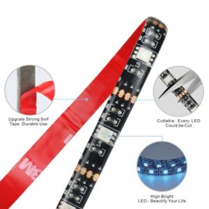 Iyicuus Battery Powered LED Strip Lights, 9.8ft 24-Keys Remote Controlled, DIY Indoor and Outdoor Decoration. (1)