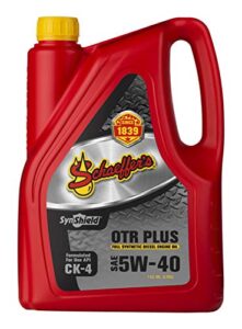 schaeffer manufacturing co. 9000ck4-006s synshield otr plus full synthetic diesel engine oil 5w-40, 1-gallon bottle