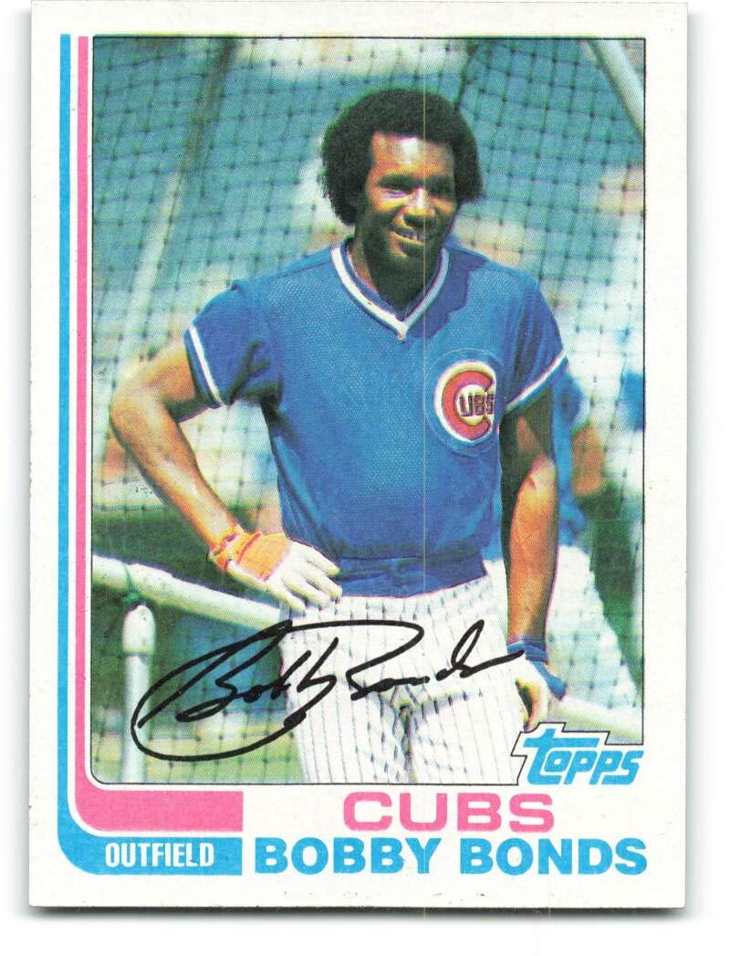 1982 Topps Baseball #580 Bobby Bonds Chicago Cubs Official MLB Trading Card in Raw (EX or Better) Condition