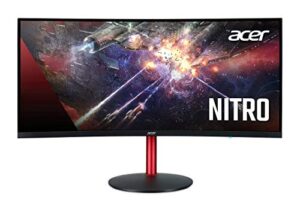 acer nitro xz342ck pbmiiphx 34" 1500r curved wqhd (3440 x 1440) va gaming monitor with amd radeon freesync, vesa certified displayhdr400, 95% srgb, 144hz, 1ms vrb (display port & 2 x hdmi 2.0 ports)