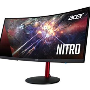 Acer Nitro XZ342CK Pbmiiphx 34" 1500R Curved WQHD (3440 x 1440) VA Gaming Monitor with AMD Radeon Freesync, VESA Certified DisplayHDR400, 95% sRGB, 144Hz, 1ms VRB (Display Port & 2 x HDMI 2.0 Ports)