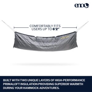 ENO, Vulcan UnderQuilt - Protective and Warm Hammock Underquilt with Synthetic Insulation - for Camping, Hiking, Backpacking, Festival, Travel, or The Beach - Storm