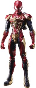 square enix marvel universe spider-man variant bring arts action figure, multicolor