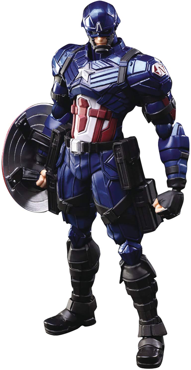 Marvel Universe Captain America Variant Bring Arts Action Figure, Multicolor