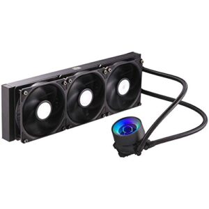 Cooler Master MasterLiquid ML360 Mirror ARGB Close-Loop AIO CPU Liquid Cooler, Mirror ARGB Pump, 360 Radiator, Triple SickleFlow 120mm, 3rd Gen Dual Chamber Pump for AMD Ryzen/Intel LGA1200/1151