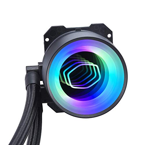 Cooler Master MasterLiquid ML360 Mirror ARGB Close-Loop AIO CPU Liquid Cooler, Mirror ARGB Pump, 360 Radiator, Triple SickleFlow 120mm, 3rd Gen Dual Chamber Pump for AMD Ryzen/Intel LGA1200/1151