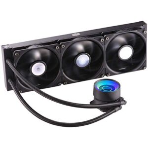 Cooler Master MasterLiquid ML360 Mirror ARGB Close-Loop AIO CPU Liquid Cooler, Mirror ARGB Pump, 360 Radiator, Triple SickleFlow 120mm, 3rd Gen Dual Chamber Pump for AMD Ryzen/Intel LGA1200/1151