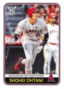 2020 topps big league baseball #28 shohei ohtani los angeles angels official mlb trading card from the topps company