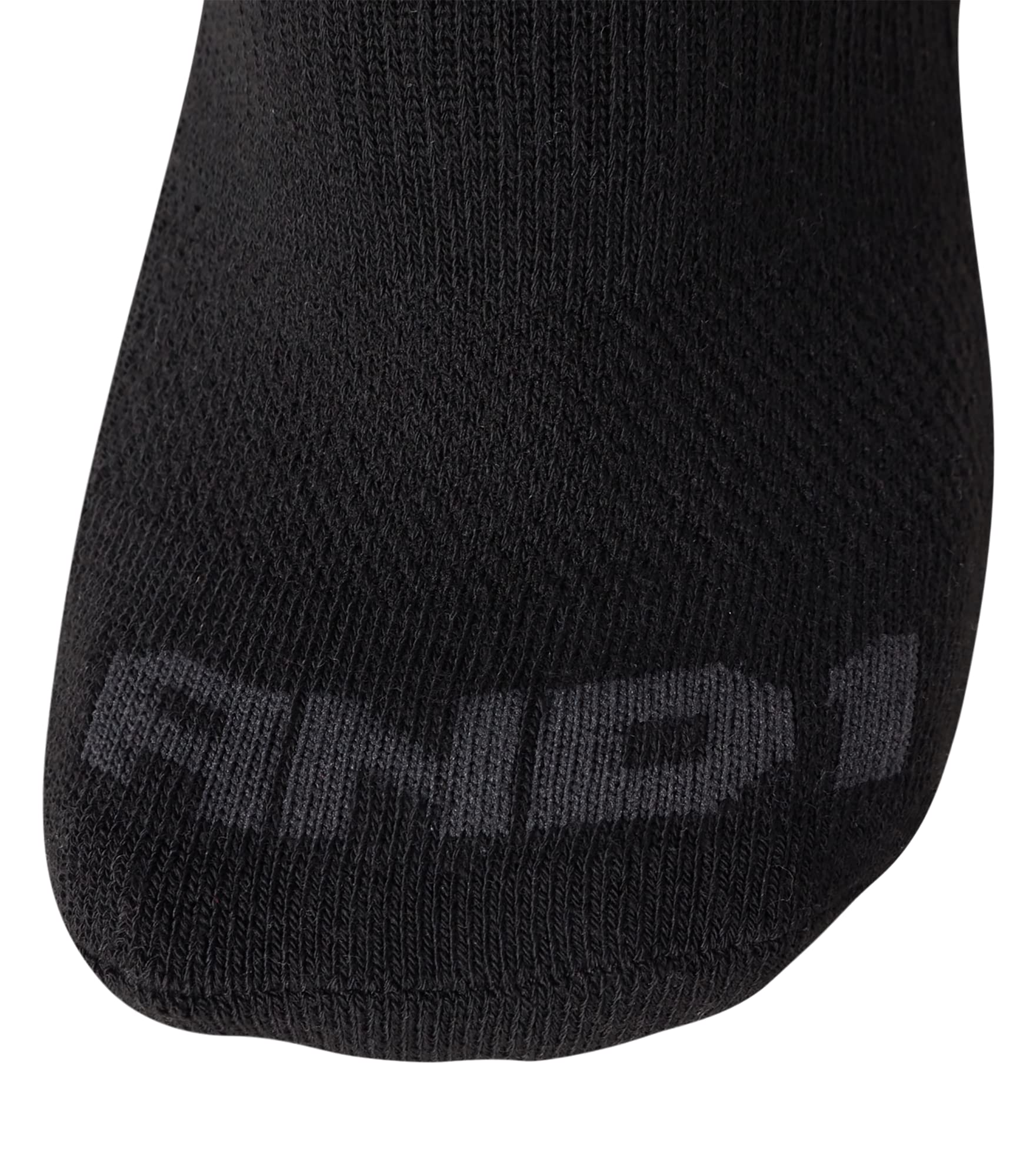 AND1 Men's Athletic Arch Compression Cushion Comfort Crew Socks (12 Pack), Size 6-12.5, Black