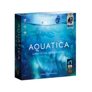 aquatica | board game | strategy game for teens and adults | family game night | entertainment | ages 14+ | 1-4 players | 60 minutes playtime