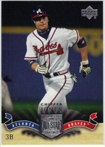 2005 ud all-star classics #8 chipper jones mlb baseball trading card