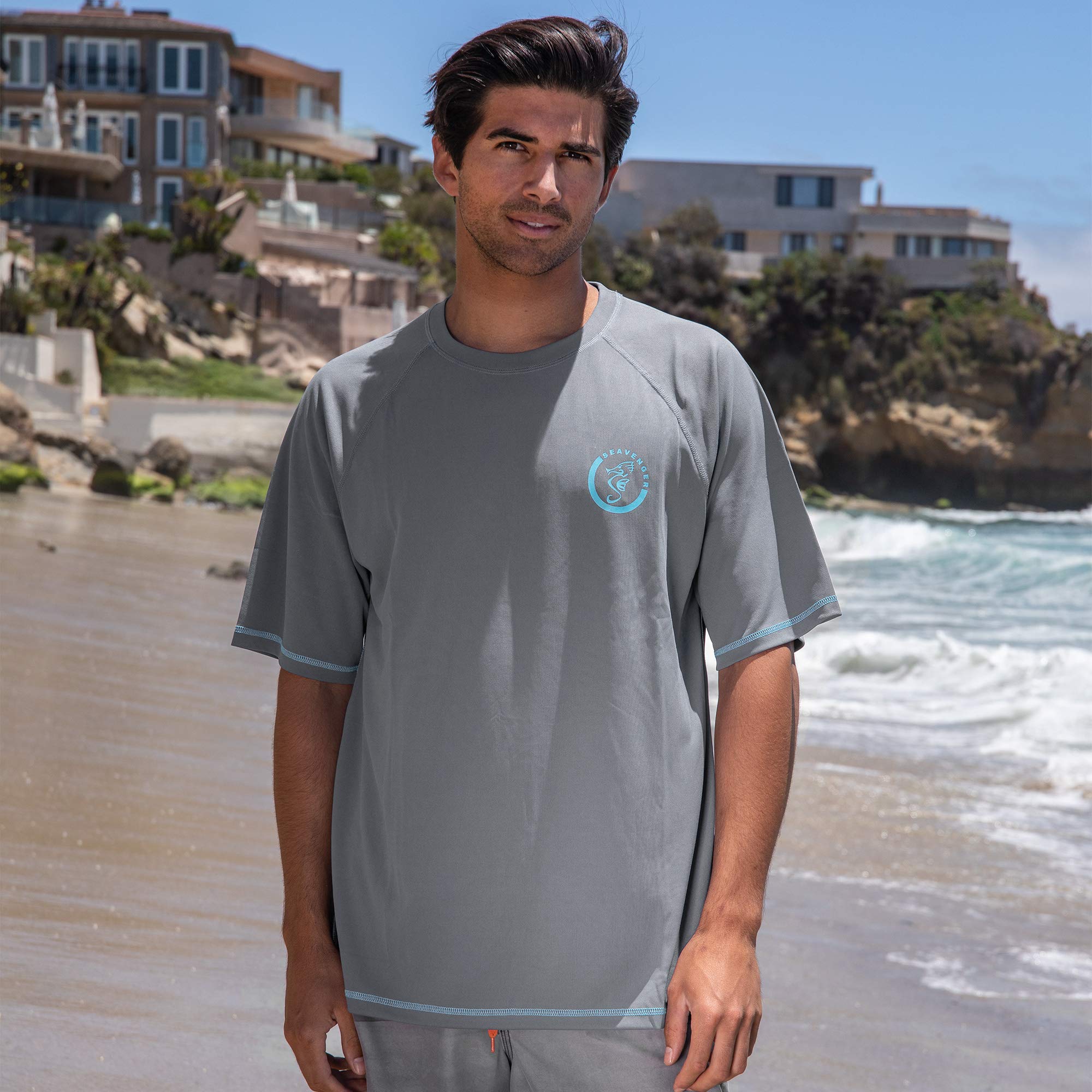 Seavenger Trekker Unisex Rash Guard | Short and Long Sleeve | Great for Swimming and Surfing