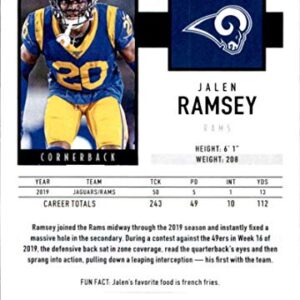 2020 Score #304 Jalen Ramsey Los Angeles Rams Football Trading Card