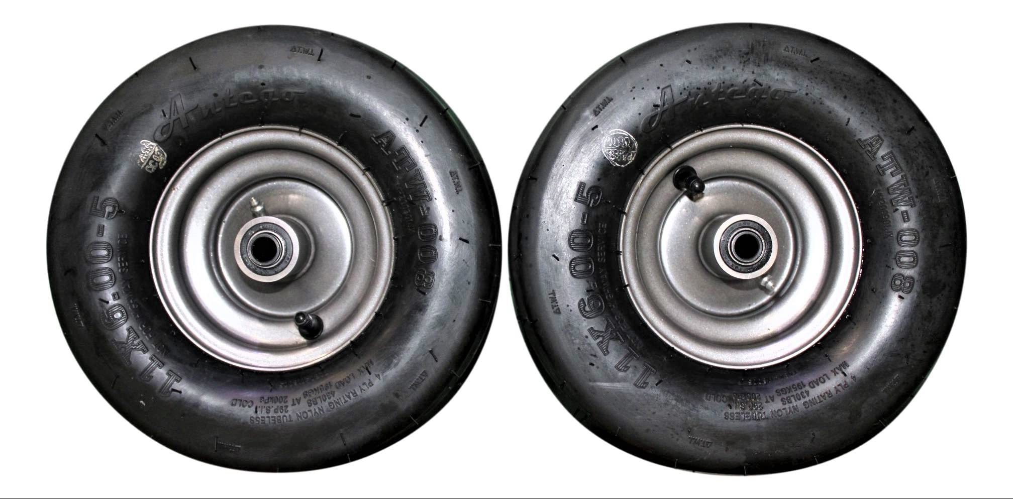 Antego Tire & Wheel (Set of 2) Gravely Ariens 07101105 11x6.00-5 Tire & Wheel Assembly fits IKON XL, ZT XL