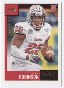 2020 score #382 james robinson rc rookie illinois state redbirds football trading card