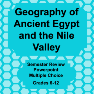 digital geography of ancient egypt semester review game powerpoint