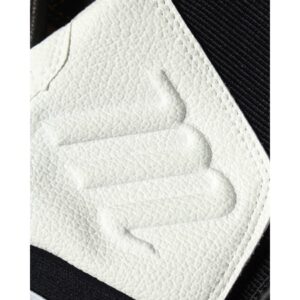 Marucci Blacksmith Full-Wrap Baseball Batting Gloves, White/Black, Adult Large