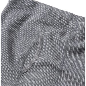 Fruit of the Loom Boys' Premium 2-Pack Thermal Waffle Bottom, Black/Heather Greystone, 14-16