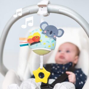 Taf Toys Musical Koala, On-The-Go Pull Down Hanging Music and Lights Infant Toy | Parent and Baby’s Travel Companion, Soothe Baby, Keeps Baby Relaxed While Strolling, for Newborns and Up