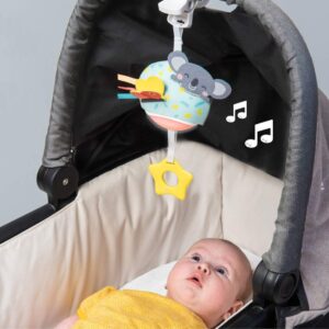 Taf Toys Musical Koala, On-The-Go Pull Down Hanging Music and Lights Infant Toy | Parent and Baby’s Travel Companion, Soothe Baby, Keeps Baby Relaxed While Strolling, for Newborns and Up