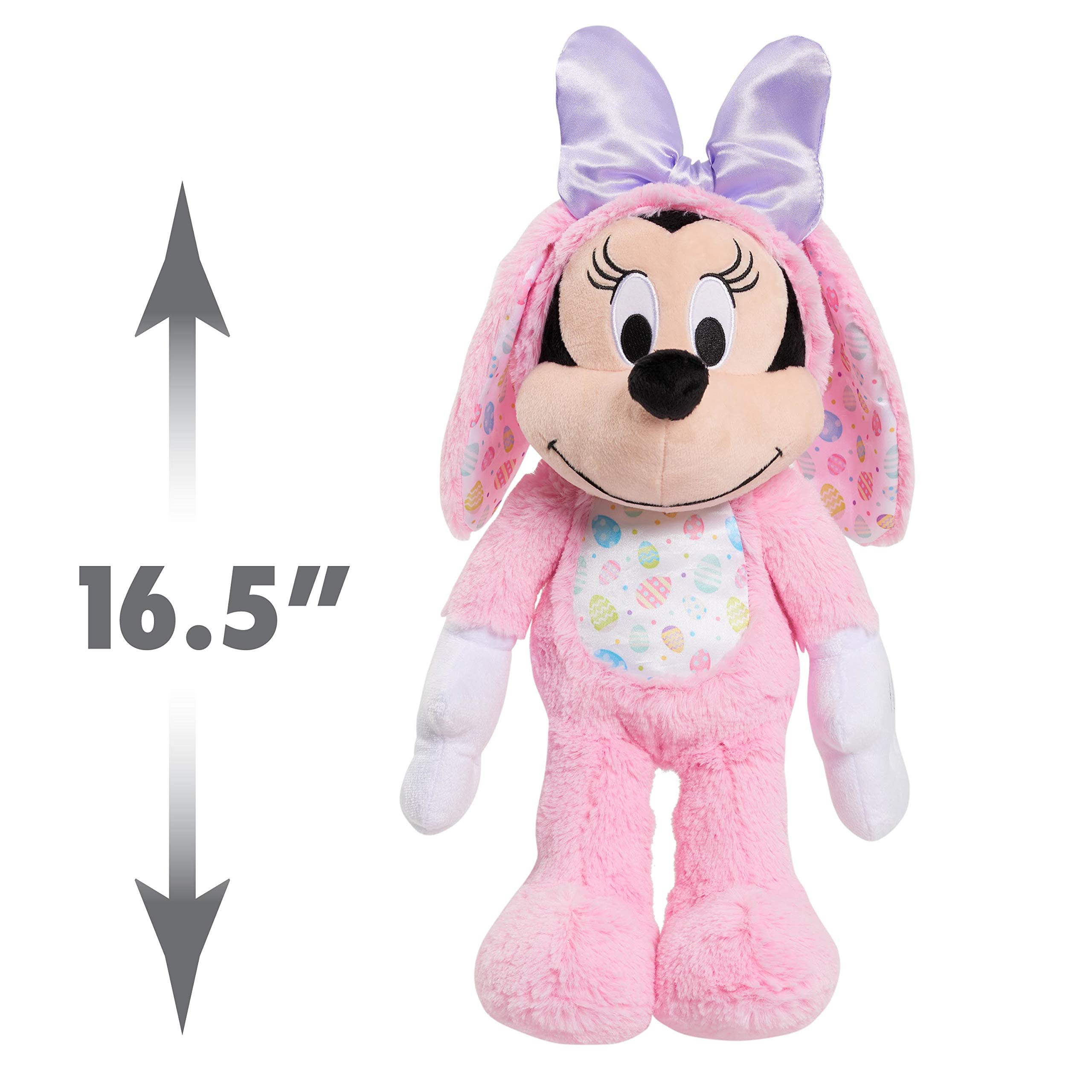 Disney Easter Bunny Large Plush Minnie Mouse, Officially Licensed Kids Toys for Ages 2 Up by Just Play