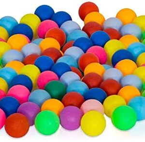 Lestiour Ping Pong Balls 50/100 Pack Colored Bulk 2.4g, 40mm Entertainment Table Tennis Balls for Kids, Pong Balls, DIY Games Fun Arts and Learning Activities (50pcs)