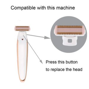 2 Pack Body Shaver Replacement Blades for Flawless Body Rechargeable Ladies Shaver and Trimmer include a cleaning brush