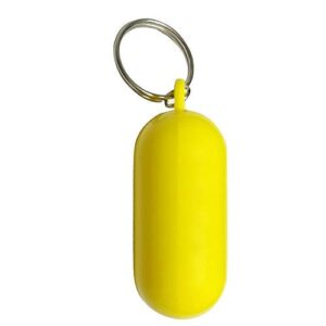 Will Kayak Floating Keyring Fender Buoyant Key Ring Marine Sailing Boat Float Canal Keychain (Yellow 2)