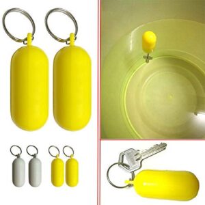 Will Kayak Floating Keyring Fender Buoyant Key Ring Marine Sailing Boat Float Canal Keychain (Yellow 2)