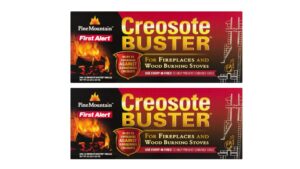 pine mountain 4152501500 first alert creosote buster chimney cleaning safety fire log, large, brown (2, large)