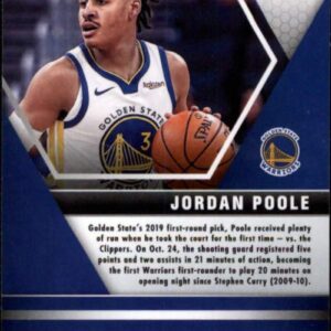 2019-20 Panini Mosaic #261 Jordan Poole NM-MT Warriors