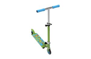 playwheels teenage mutant ninja turtles 2-wheel aluminum folding scooter, green