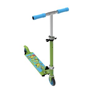 PlayWheels Teenage Mutant Ninja Turtles 2-Wheel Aluminum Folding Scooter, Green