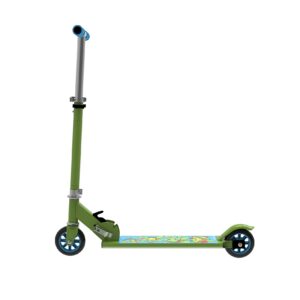 PlayWheels Teenage Mutant Ninja Turtles 2-Wheel Aluminum Folding Scooter, Green