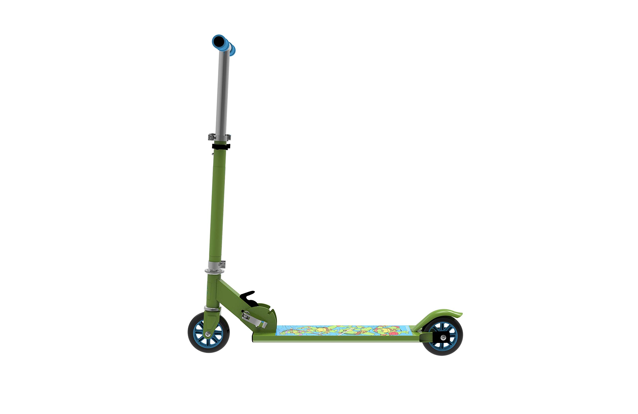 PlayWheels Teenage Mutant Ninja Turtles 2-Wheel Aluminum Folding Scooter, Green