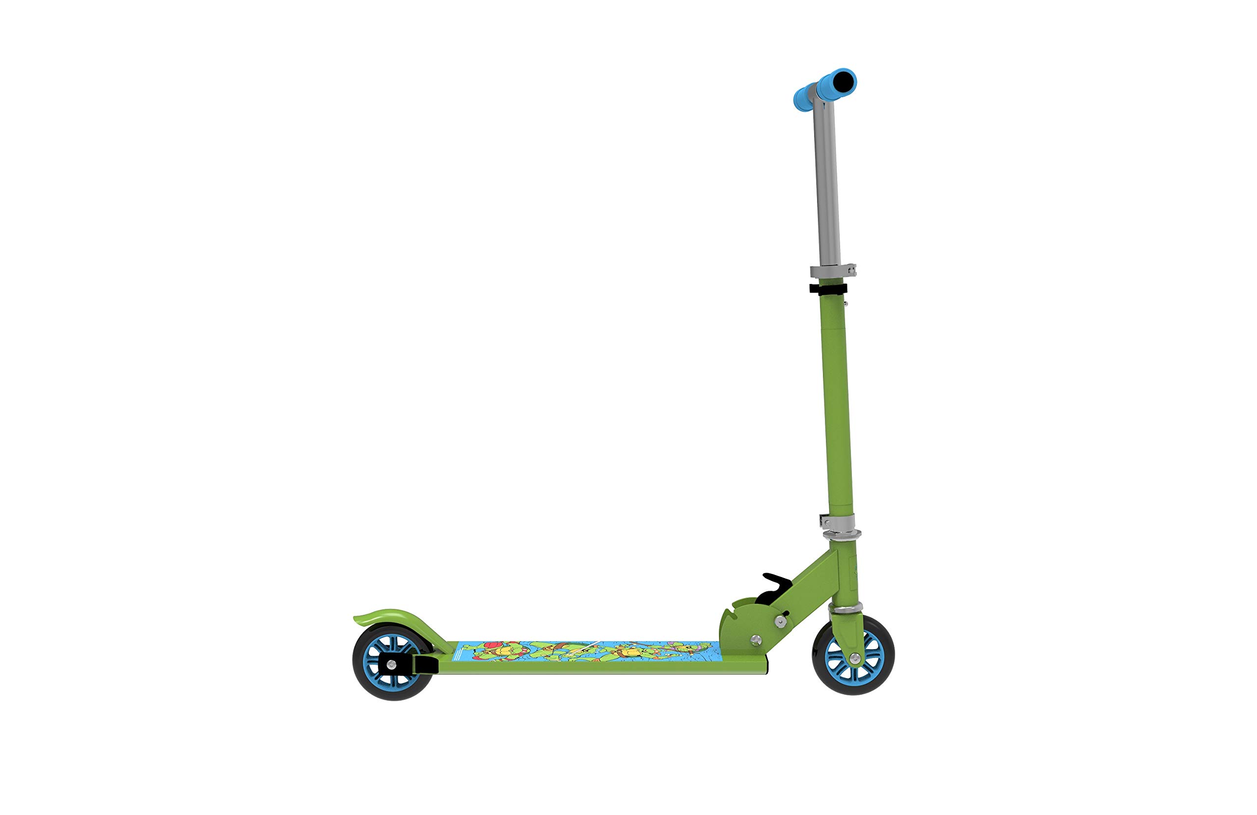 PlayWheels Teenage Mutant Ninja Turtles 2-Wheel Aluminum Folding Scooter, Green