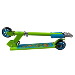 PlayWheels Teenage Mutant Ninja Turtles 2-Wheel Aluminum Folding Scooter, Green