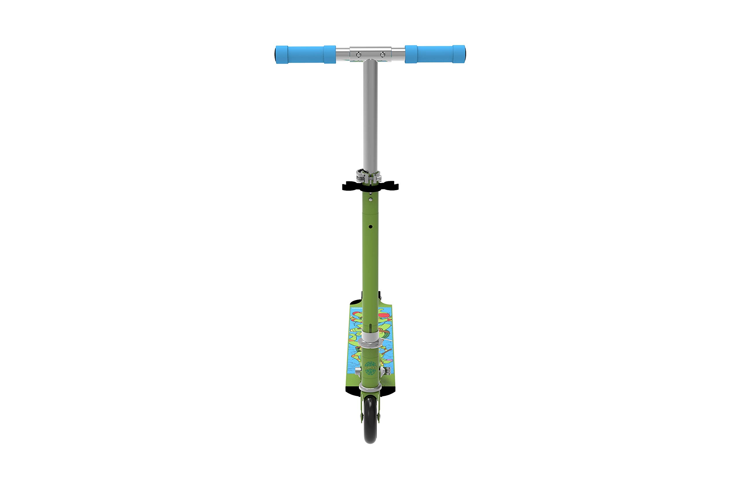 PlayWheels Teenage Mutant Ninja Turtles 2-Wheel Aluminum Folding Scooter, Green