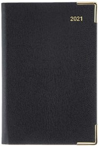 letts classic mini pocket week to view sunday start 2021 diary - black