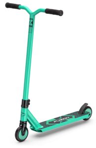 fuzion pro scooters - stunt scooter for kids 8 years and up - perfect for beginners boys and girls - best trick scooter for bmx freestyle tricks (2020 teal)