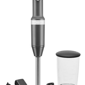 KitchenAid Cordless Variable Speed Hand Blender - KHBBV53, Matte Charcoal Grey