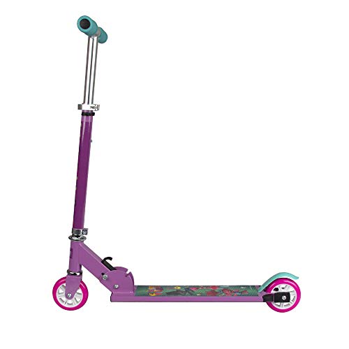 PlayWheels Trolls World Tour- 2- Wheel Aluminum Folding Scooter