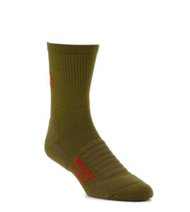 farm to feet standard 2007 unisex harpens ferry light targeted cushion lightweight 3/4 crew socks, winter moss, large