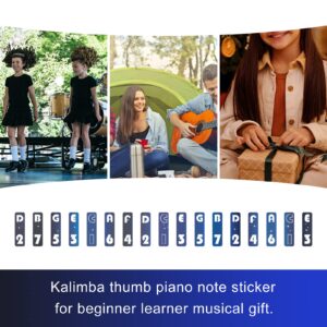 F Fityle Musical Scale Sticker Note Sticker for Kalimba Thumb Piano Finger Percussion 12x1.5cm