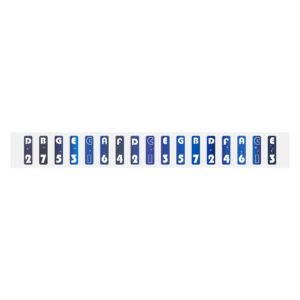 F Fityle Musical Scale Sticker Note Sticker for Kalimba Thumb Piano Finger Percussion 12x1.5cm