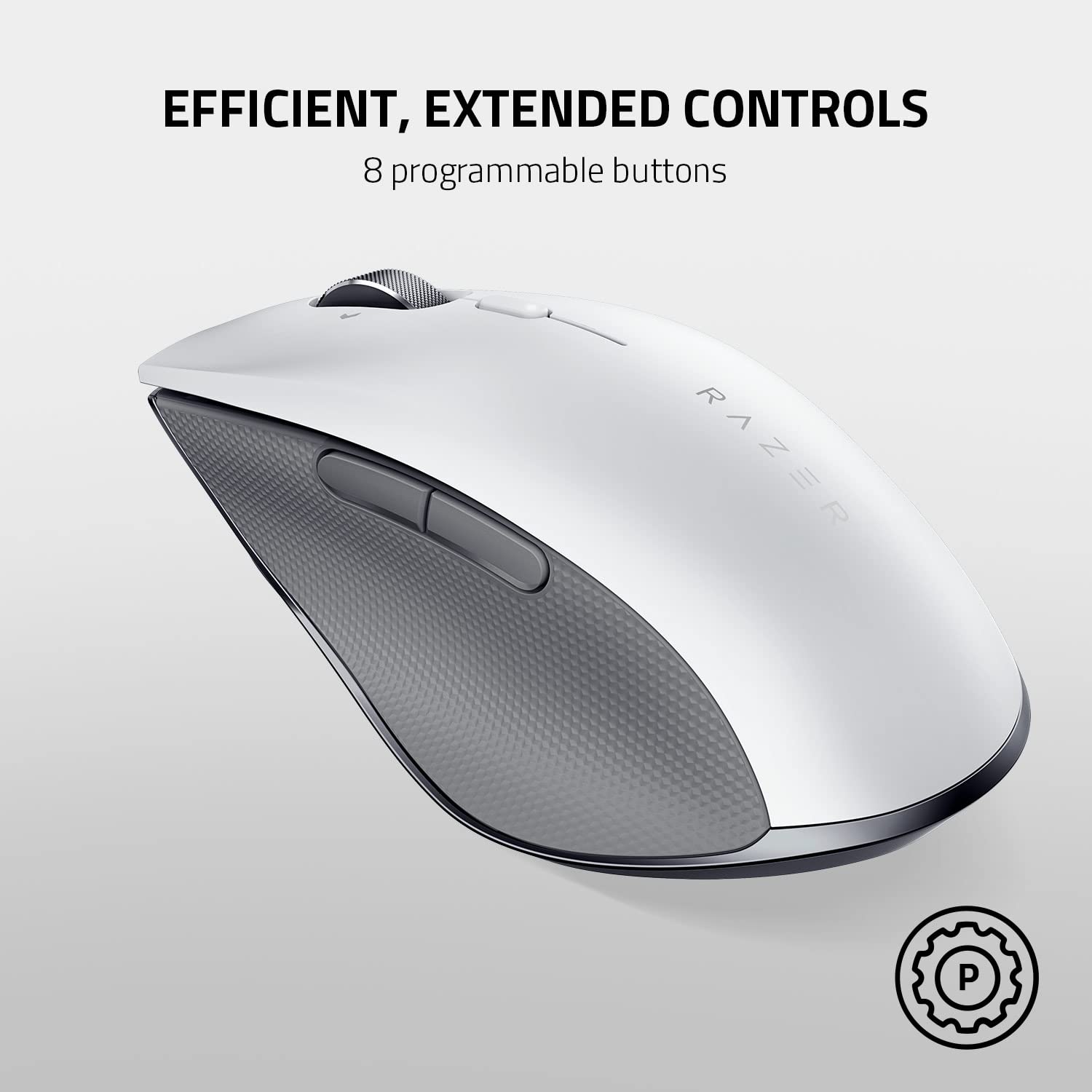 Razer Pro Click Humanscale Wireless Mouse: Ergonomic Form Factor - 5G Advanced Optical Sensor - Multi-Host Connectivity - 8 Programmable Buttons - Extended Battery Life of up to 400 Hours