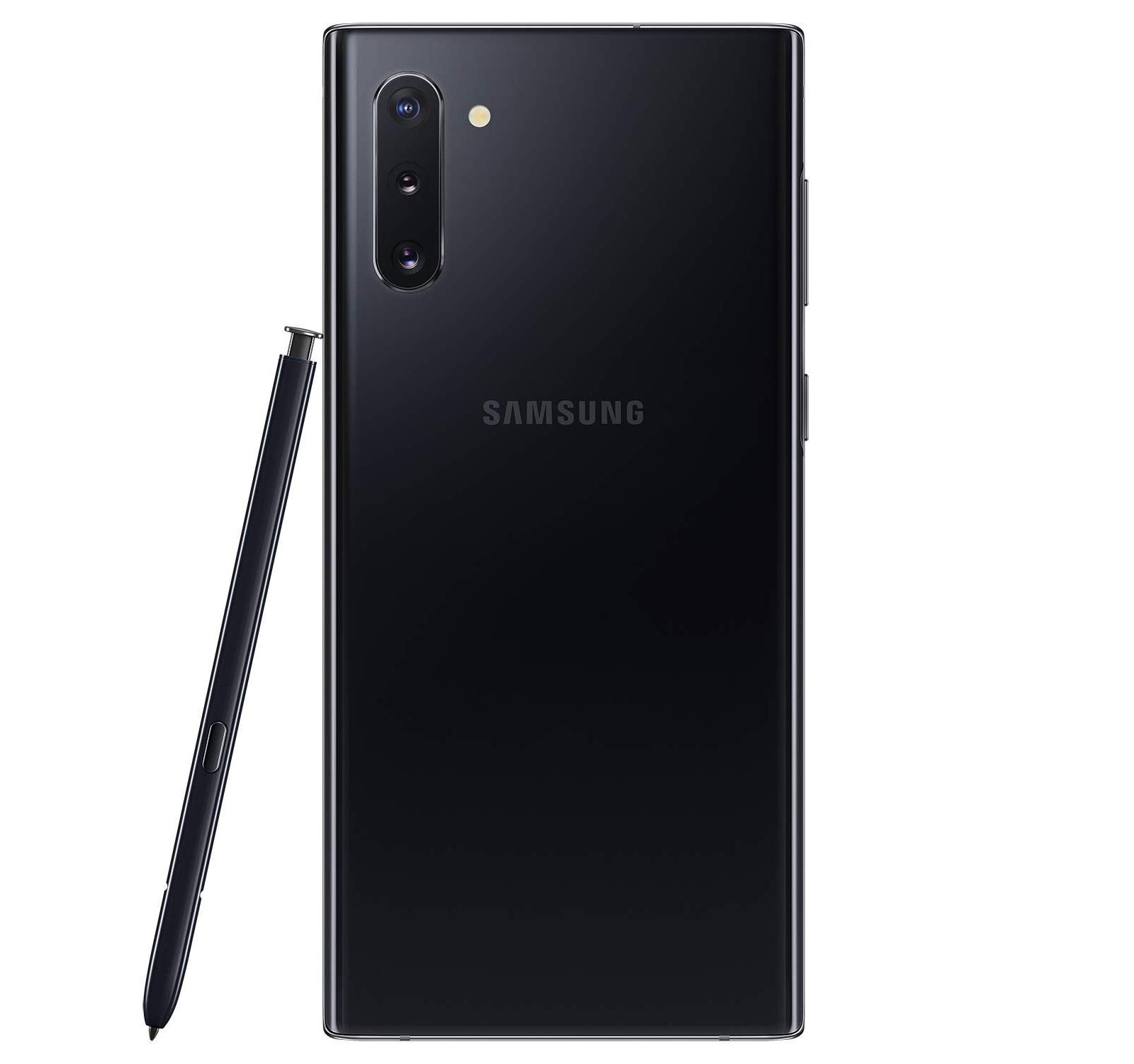 Samsung Galaxy Note 10 SM-N970F/DS 256GB 8GB RAM (Factory Unlocked) 6.3" (GSM ONLY, No CDMA) - International Version (Aura Black) (Renewed)