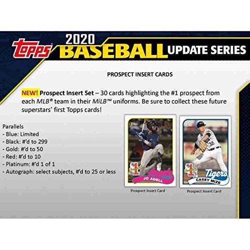 2020 Topps Update Baseball Jumbo Box (10 Packs/46 Cards 2 Silver Packs:1 Auto/2 Mem)