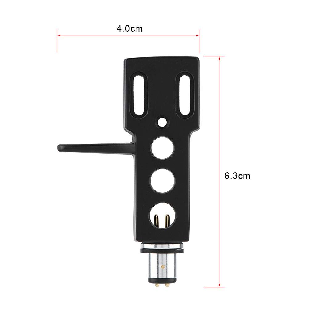 143 Turntable Headshell Mount with 4 Lead Wires Universal LP Turntable Phono Headshell Mount Replacement with Lead Wires